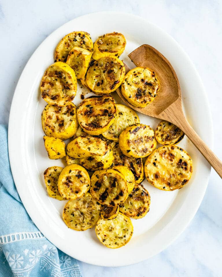 Grilled Squash (Perfectly Seasoned!) – A Couple Cooks