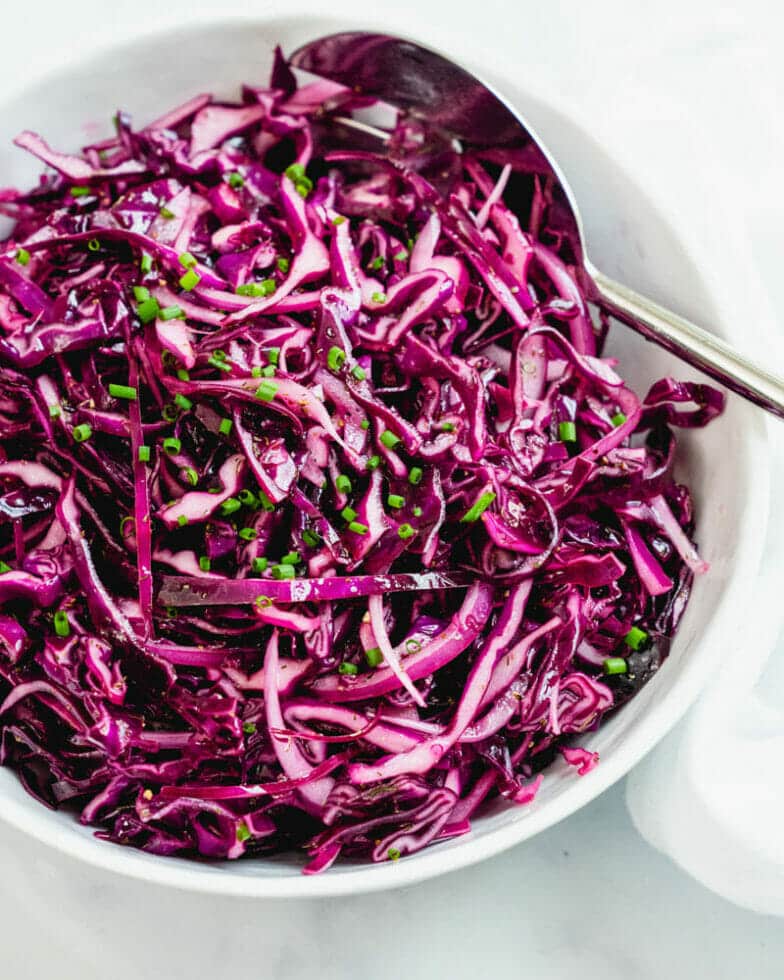 Easy Red Cabbage Slaw – A Couple Cooks - Sammys Health Journal