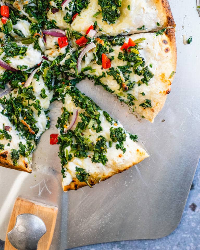 Ultimate Spinach Pizza – A Couple Cooks