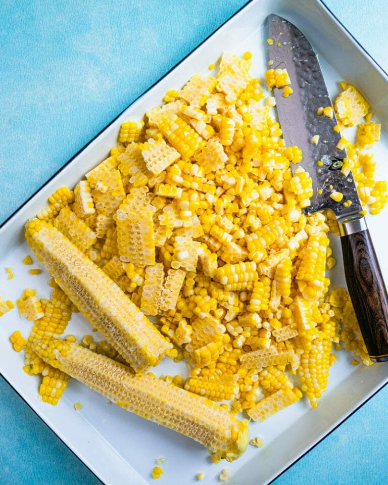 How to Cut Corn Off the Cob – A Couple Cooks