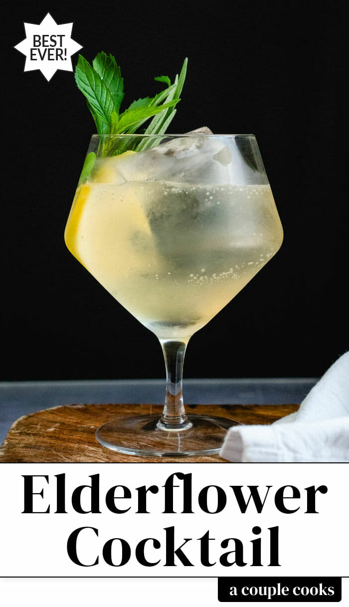 Elderflower Cocktail with Lemon – A Couple Cooks