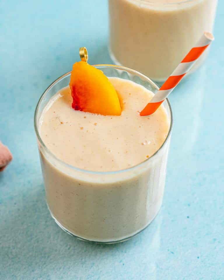 Perfect Peach Smoothie – A Couple Cooks