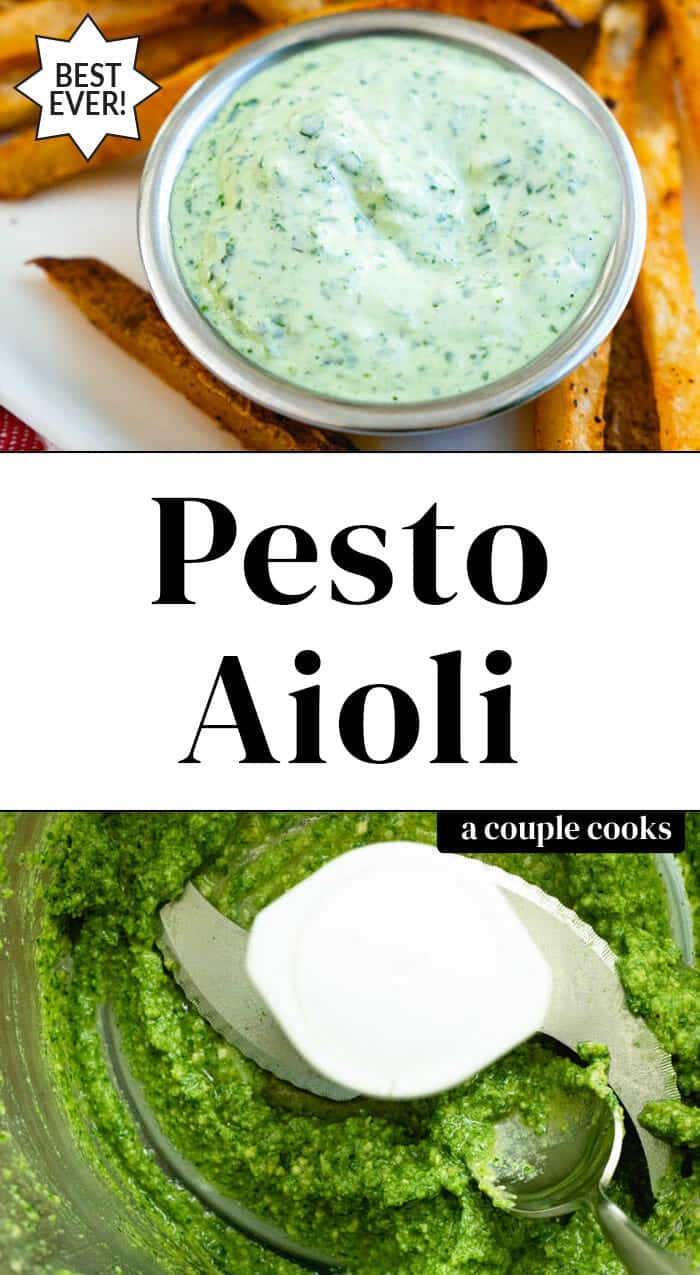 *Best* Pesto Aioli – A Couple Cooks