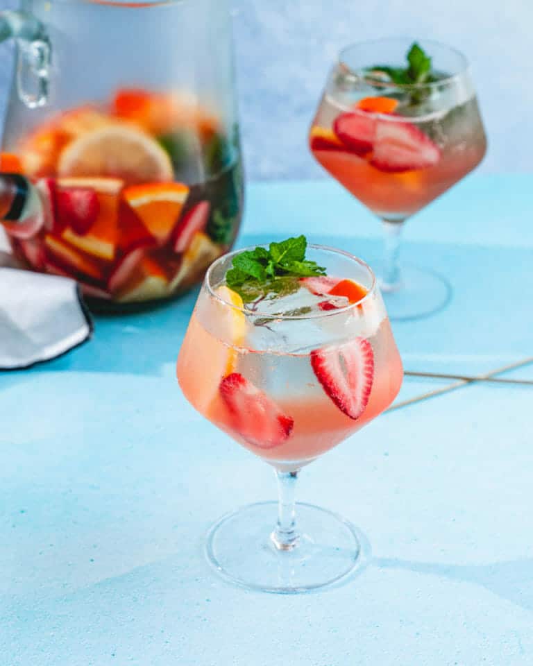 Best Rose Sangria – A Couple Cooks
