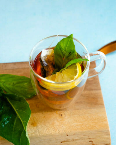 Easy Basil Tea – A Couple Cooks