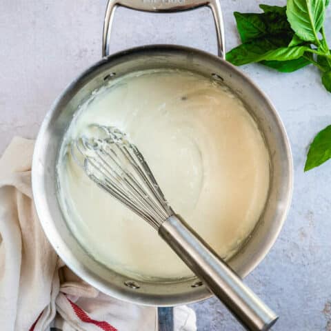 Easy Cream Sauce (Garlic Parmesan!) – A Couple Cooks
