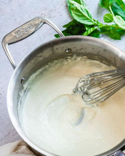 Easy Cream Sauce (Garlic Parmesan!) – A Couple Cooks