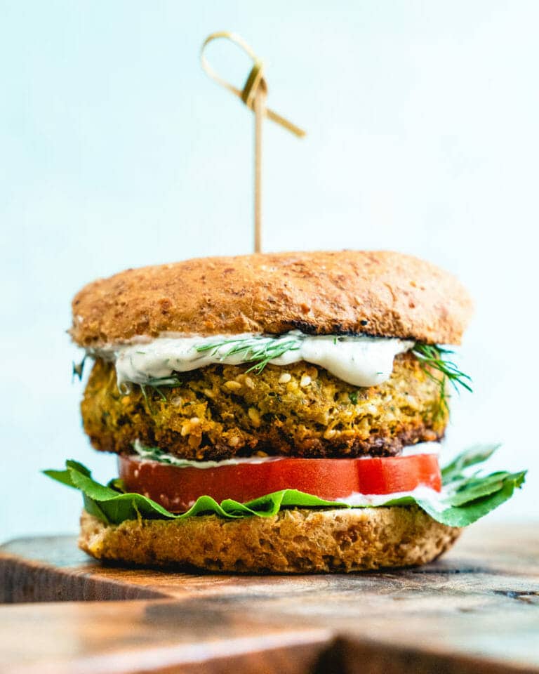 Epic Falafel Burger – A Couple Cooks