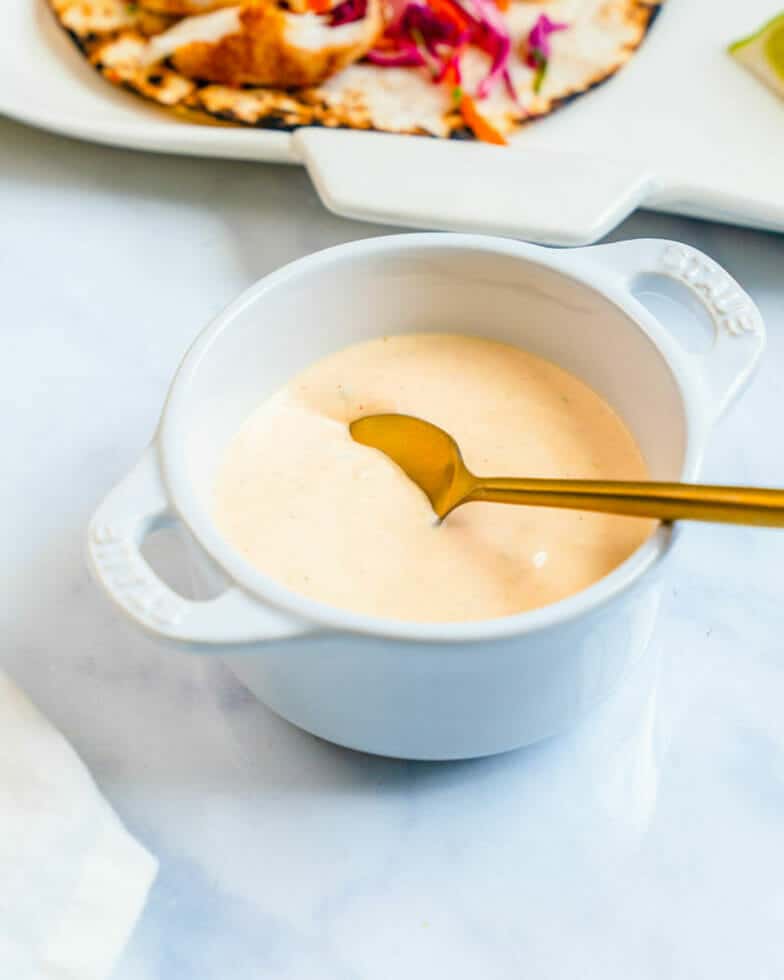 Creamy Fish Taco Sauce – A Couple Cooks