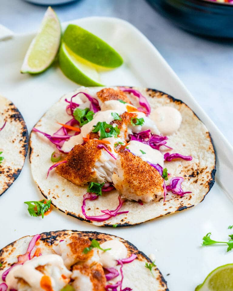 Easy Grilled Fish Tacos – A Couple Cooks