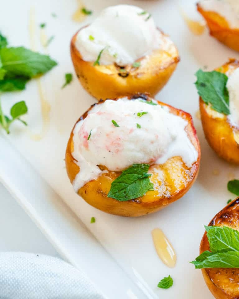 Roasted Peaches (a La Mode!) – A Couple Cooks