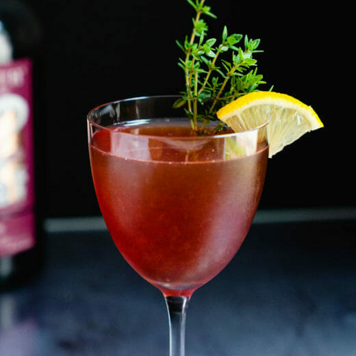 Sloe Gin Cocktail – A Couple Cooks