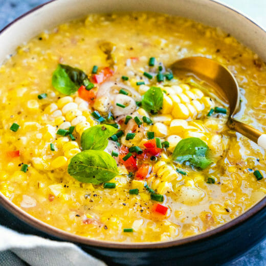 Fresh Corn Soup – A Couple Cooks