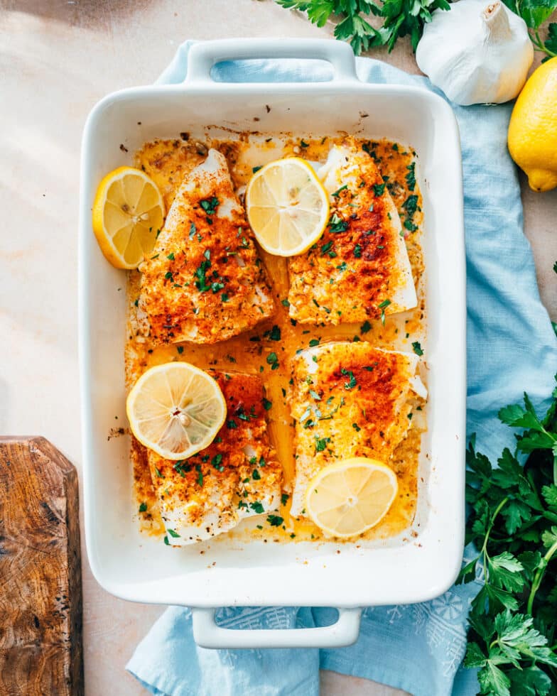 Baked Cod with Lemon – A Couple Cooks