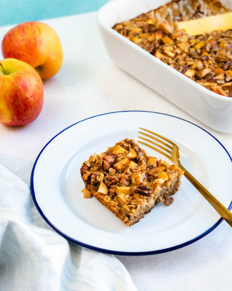 Baked Apple Oatmeal – A Couple Cooks