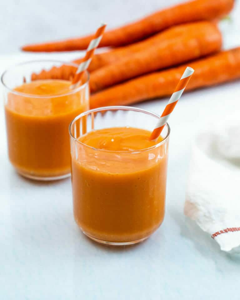 Creamy Carrot Smoothie – A Couple Cooks