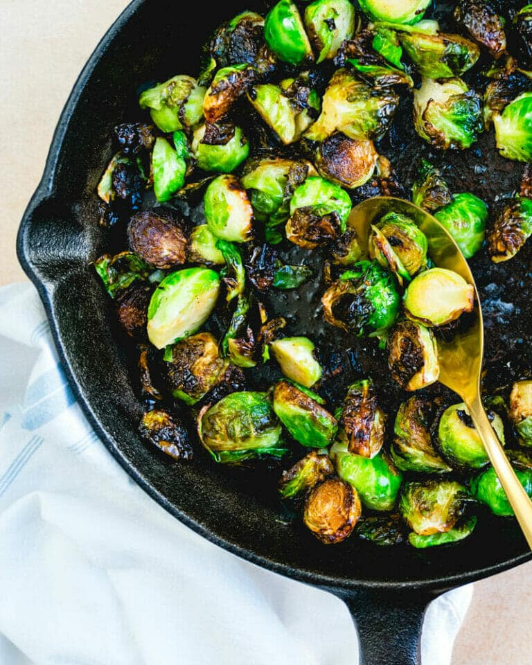 Fried Brussels Sprouts – A Couple Cooks