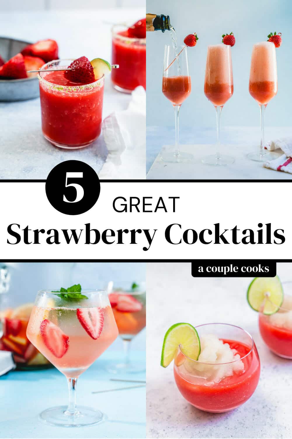 Top 10 Strawberry Cocktails – A Couple Cooks