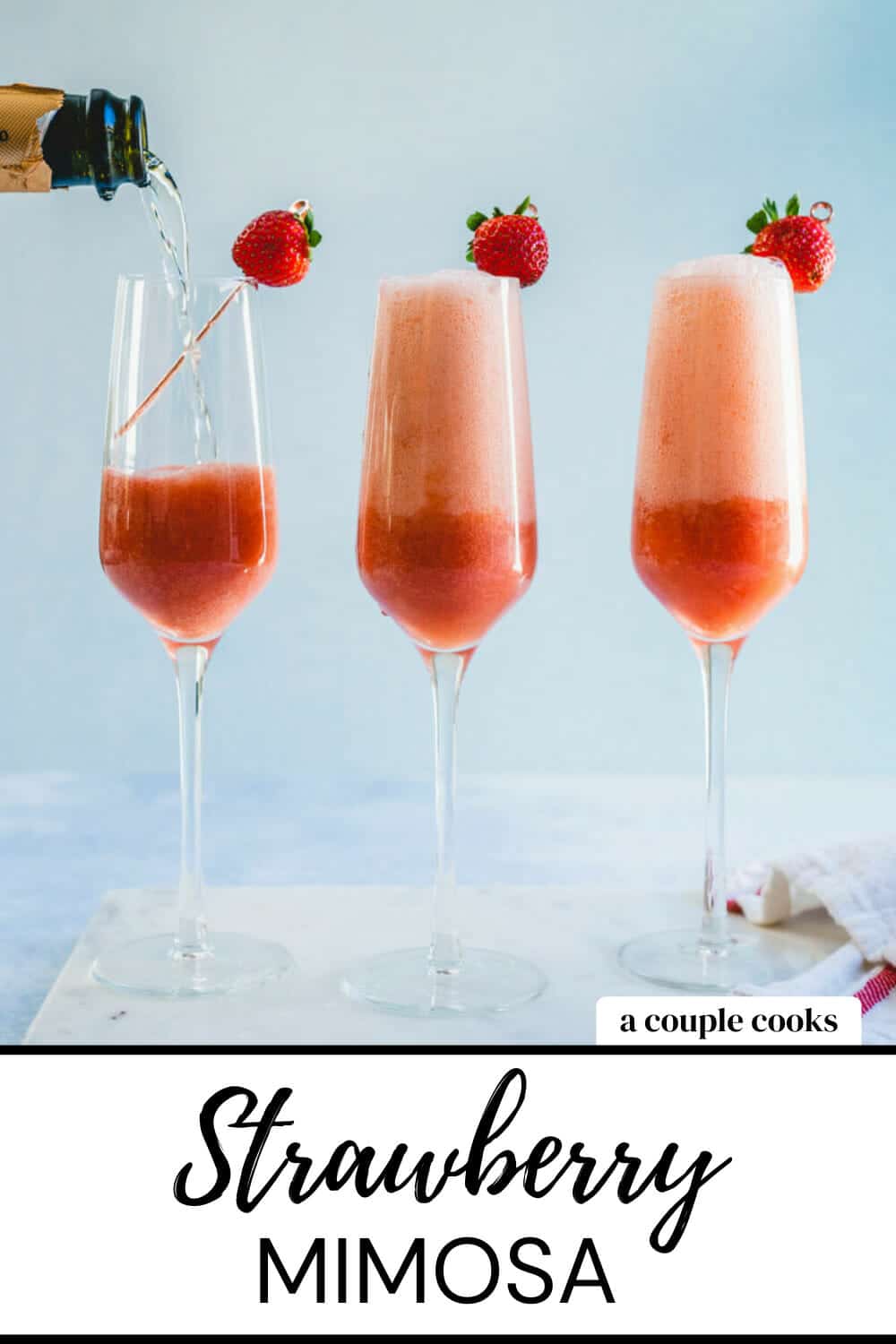 Strawberry Mimosa – A Couple Cooks