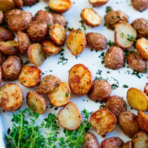 Roasted Mini Potatoes – A Couple Cooks