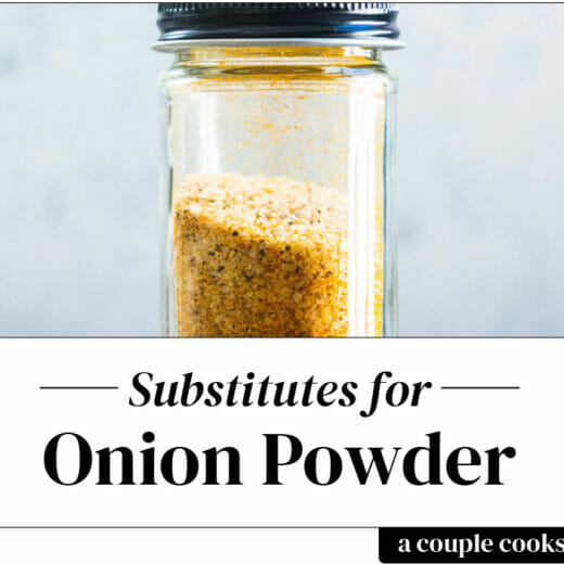 Ingredient Substitutions - A Couple Cooks