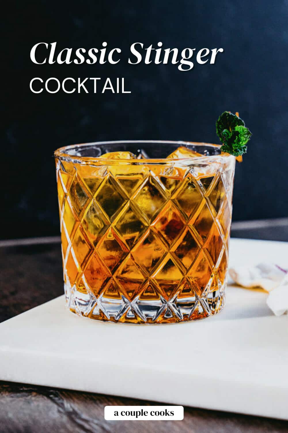 Classic Stinger Cocktail – A Couple Cooks