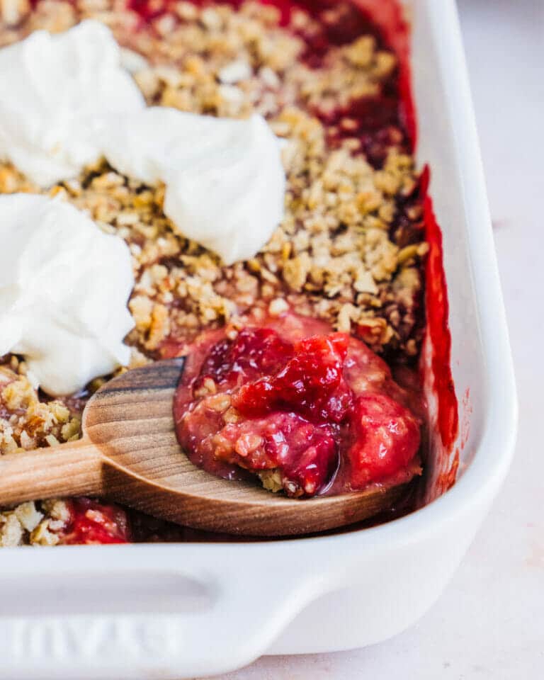 Classic Strawberry Crumble (aka Strawberry Crisp!) – A Couple Cooks
