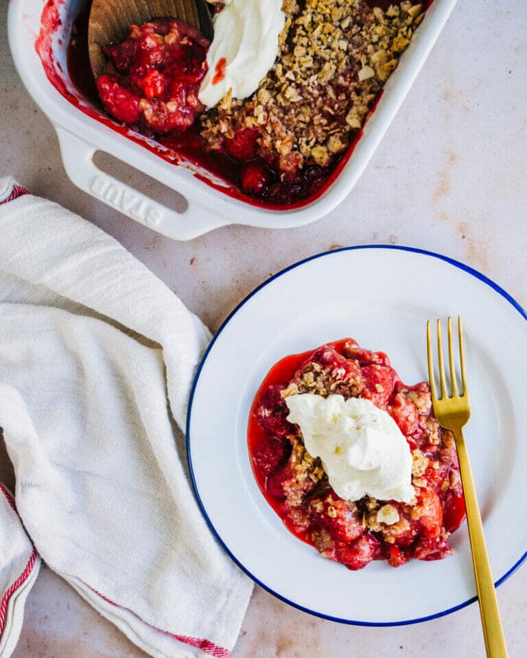 Classic Strawberry Crumble (aka Strawberry Crisp!) – A Couple Cooks