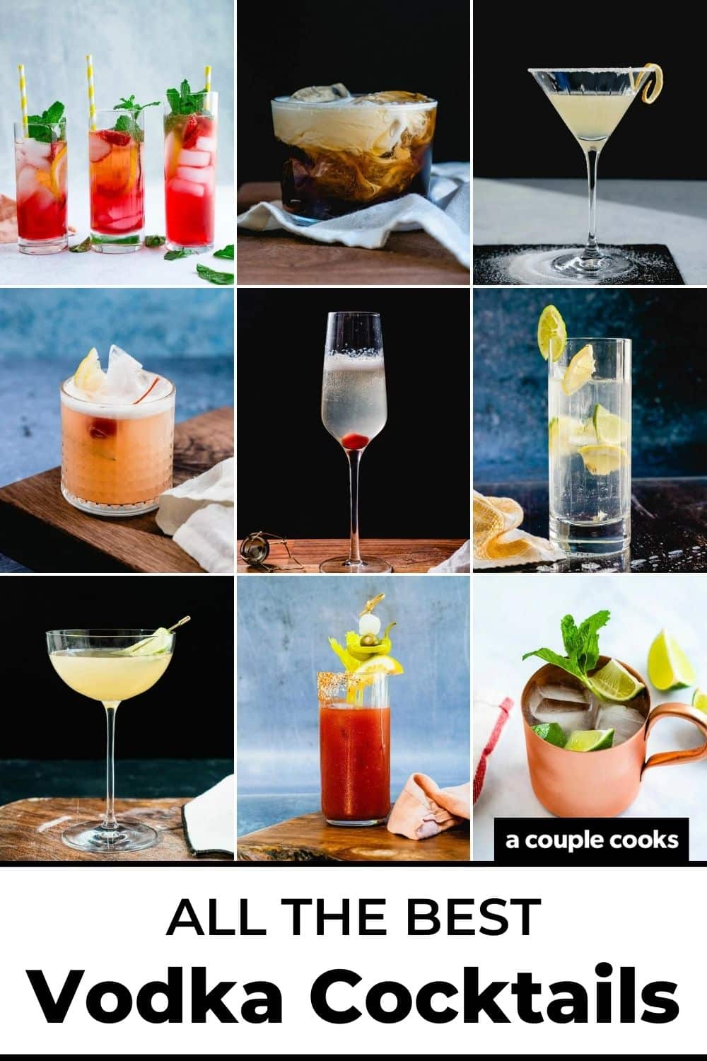 25 Best Vodka Cocktails – A Couple Cooks