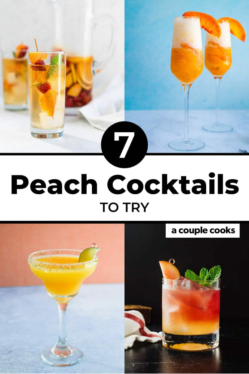 9 Juicy Peach Cocktails – A Couple Cooks