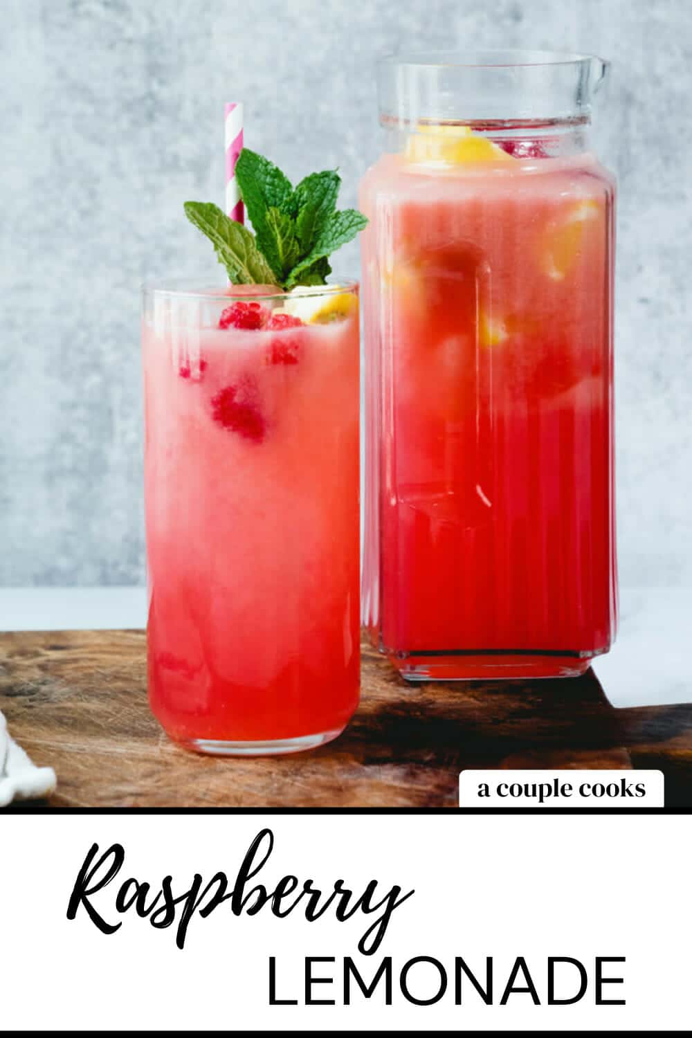 Easy Raspberry Lemonade – A Couple Cooks