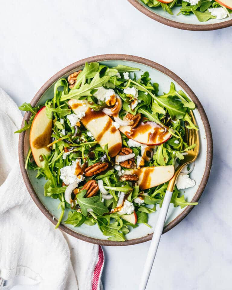 Goat Cheese Salad with Arugula & Apple – A Couple Cooks