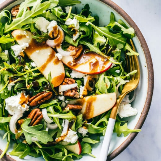 Goat Cheese Salad with Arugula & Apple – A Couple Cooks