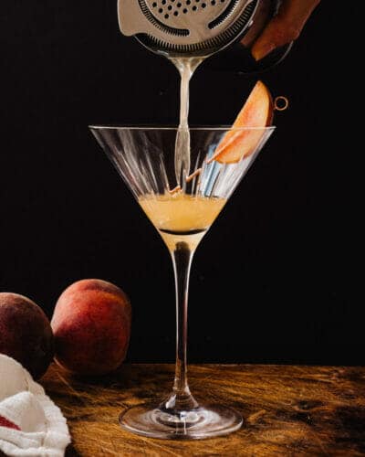 Perfect Peach Martini – A Couple Cooks