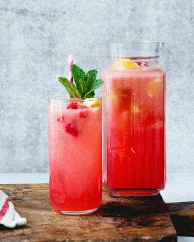 Easy Raspberry Lemonade – A Couple Cooks