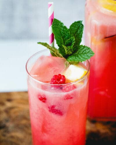 Easy Raspberry Lemonade – A Couple Cooks