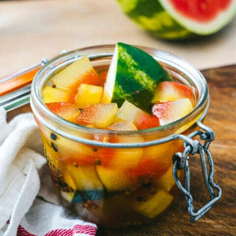 Easy Pickled Watermelon Rind – A Couple Cooks