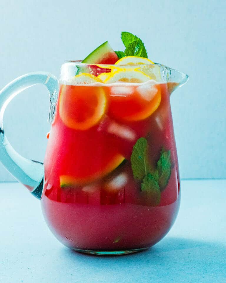 Easy Watermelon Lemonade – A Couple Cooks