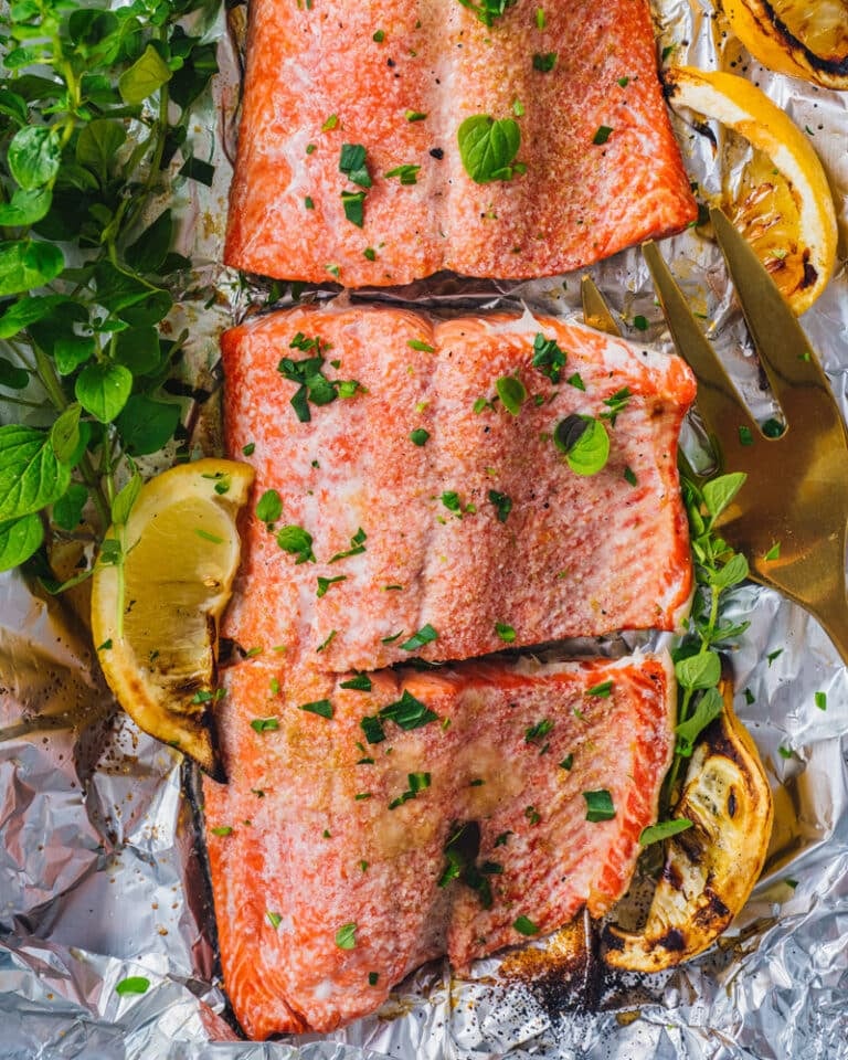 Grilled Salmon in Foil – A Couple Cooks
