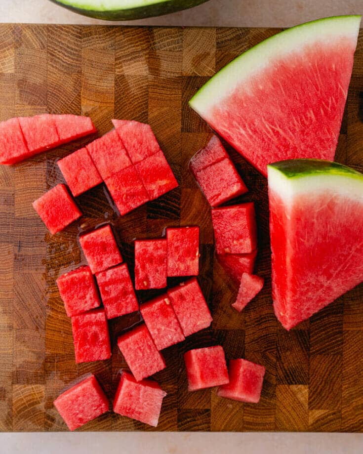 How to Cut a Watermelon (Slices & Cubes!) – A Couple Cooks