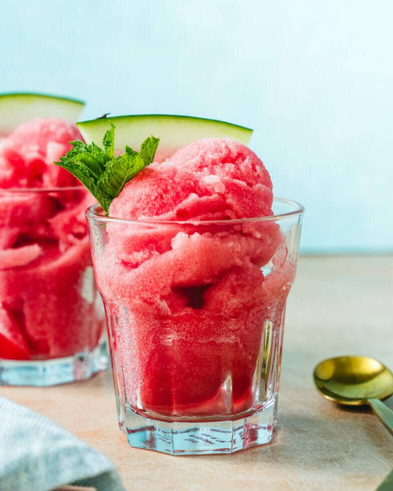 Watermelon Sorbet (3 Ingredients) – A Couple Cooks