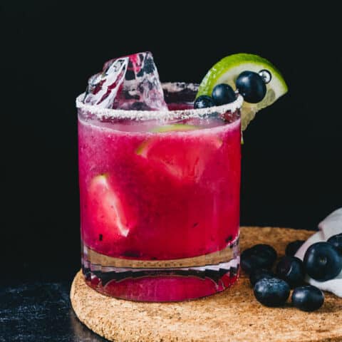 Blueberry Vodka Smash – A Couple Cooks