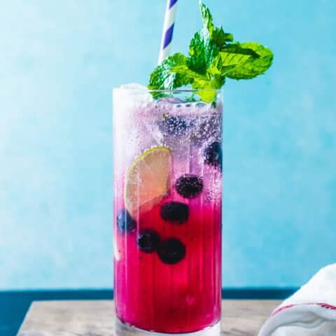 Blueberry Vodka Smash – A Couple Cooks