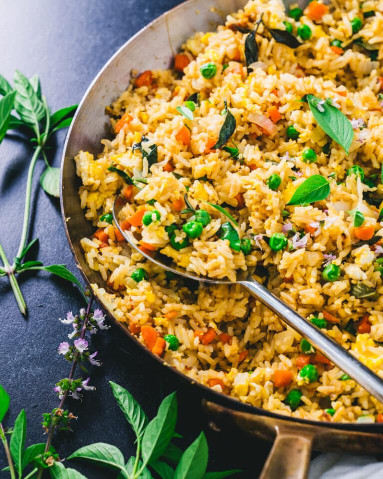 Thai Basil Fried Rice – A Couple Cooks