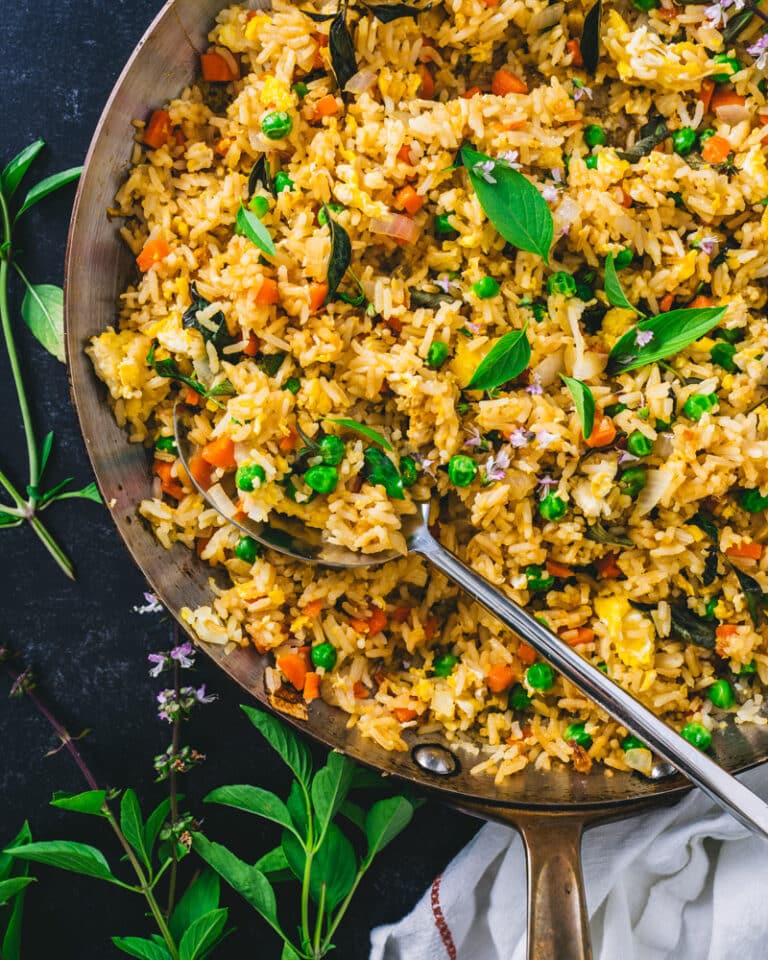 Thai Basil Fried Rice – A Couple Cooks