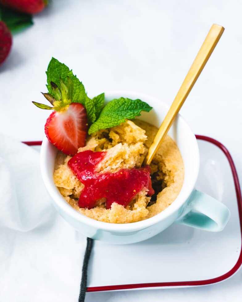 Vanilla Mug Cake – A Couple Cooks