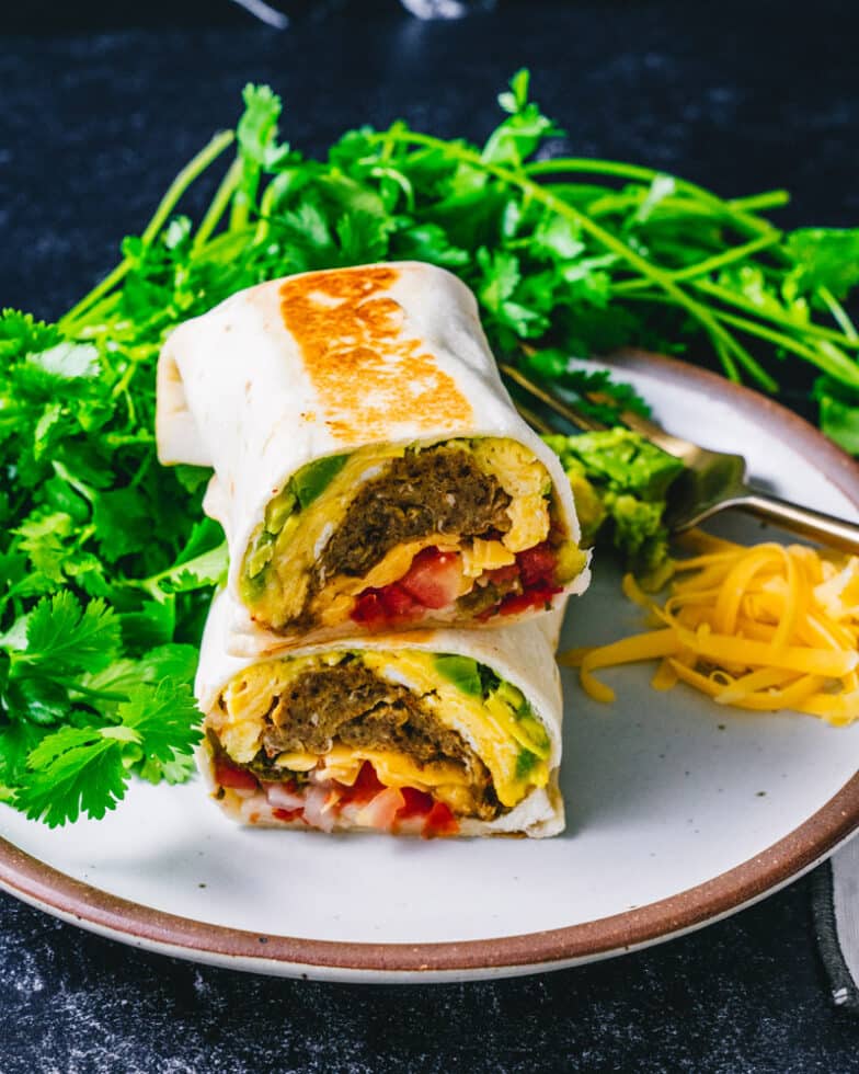 Easy Breakfast Burrito – A Couple Cooks