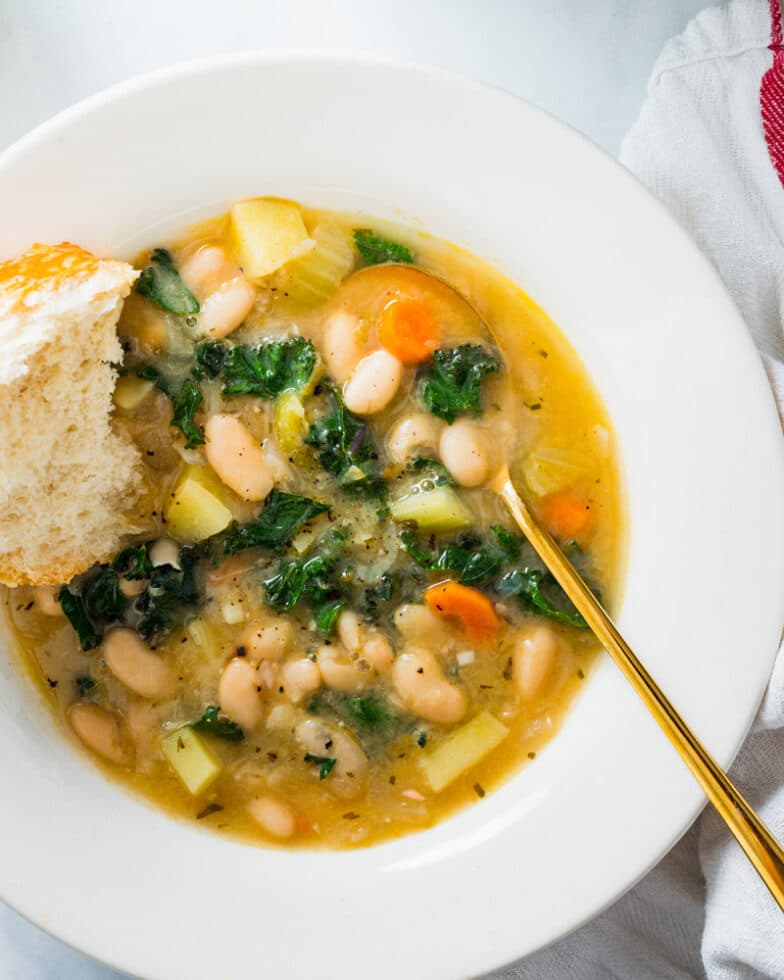 Cozy White Bean Soup – A Couple Cooks