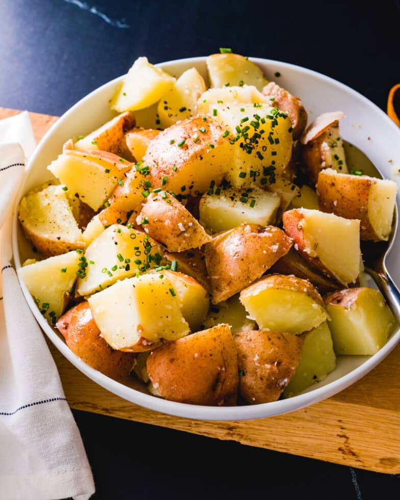 Boiled Red Potatoes with Herbs – A Couple Cooks