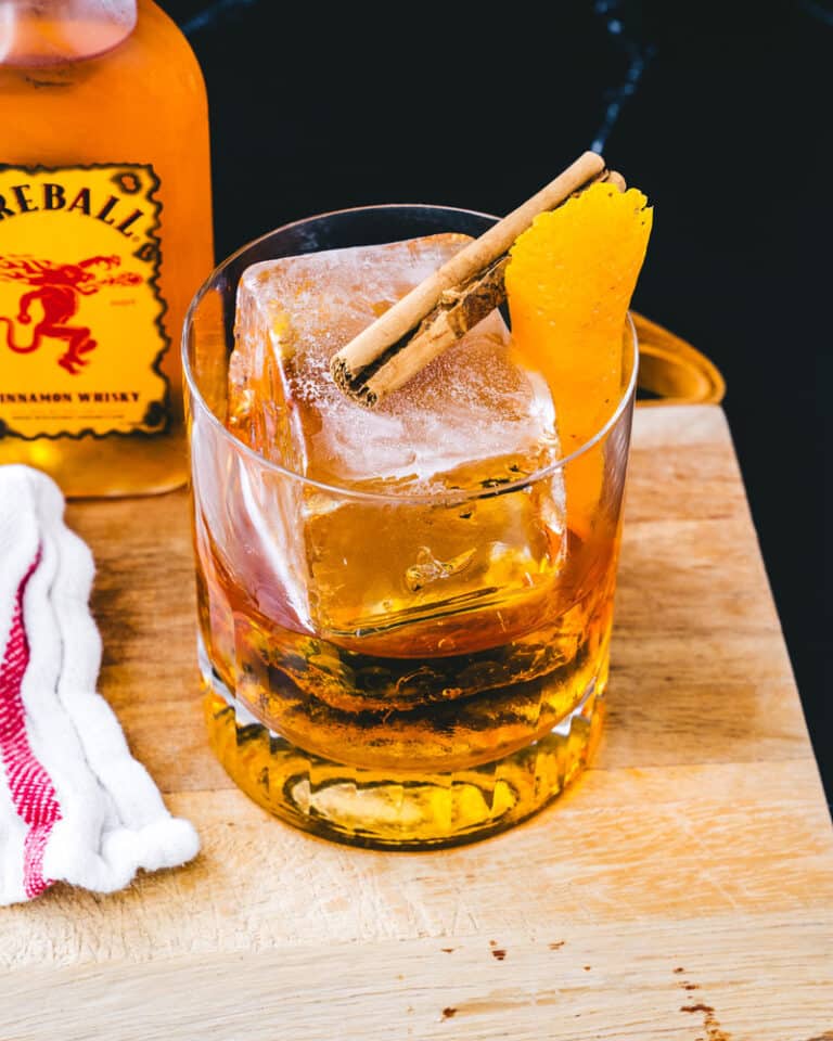 Fireball Old Fashioned – A Couple Cooks